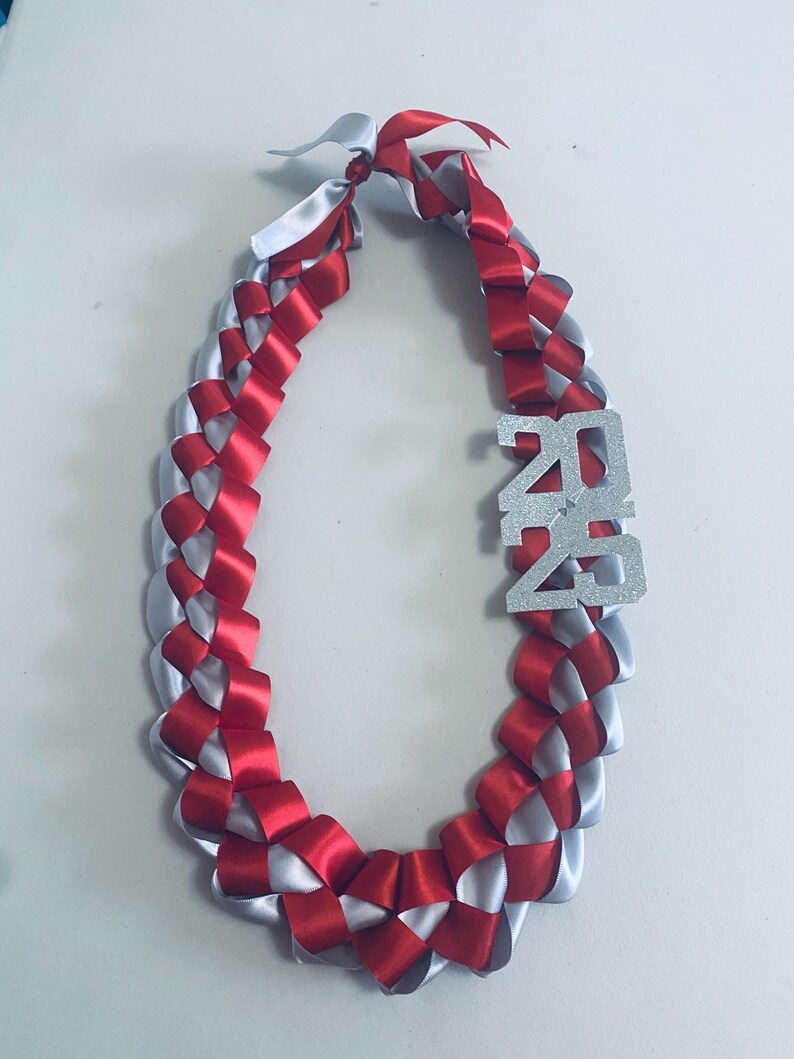 Graduation Leis, Maroon and Silver - Etsy