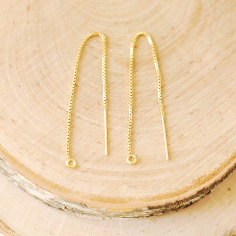 Box Chain Earrings - Etsy UK