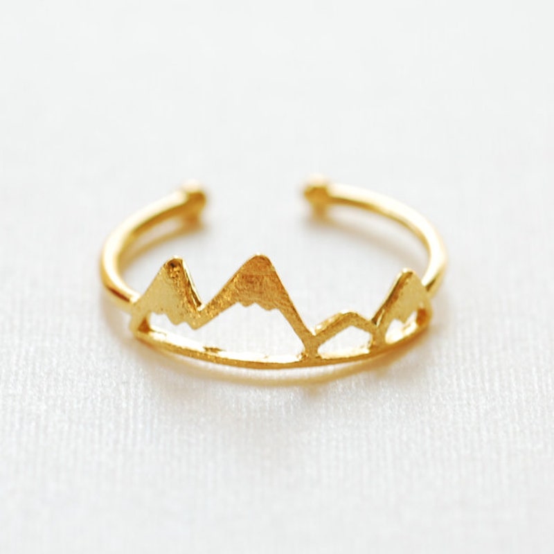 Mountain Range Ring - Etsy