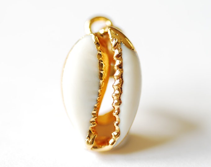 Real Natural Cowrie Shell, Gold, Sterling Silver, Rose Gold, Gold ...