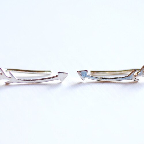Sterling Silver Arrow Ear Cuff Arrow Ear Climber Ear Jacket - Etsy