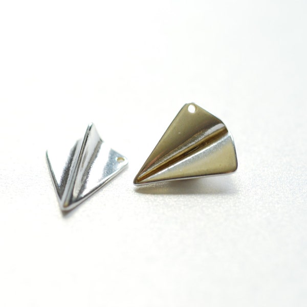Paper Airplane Charm - Etsy