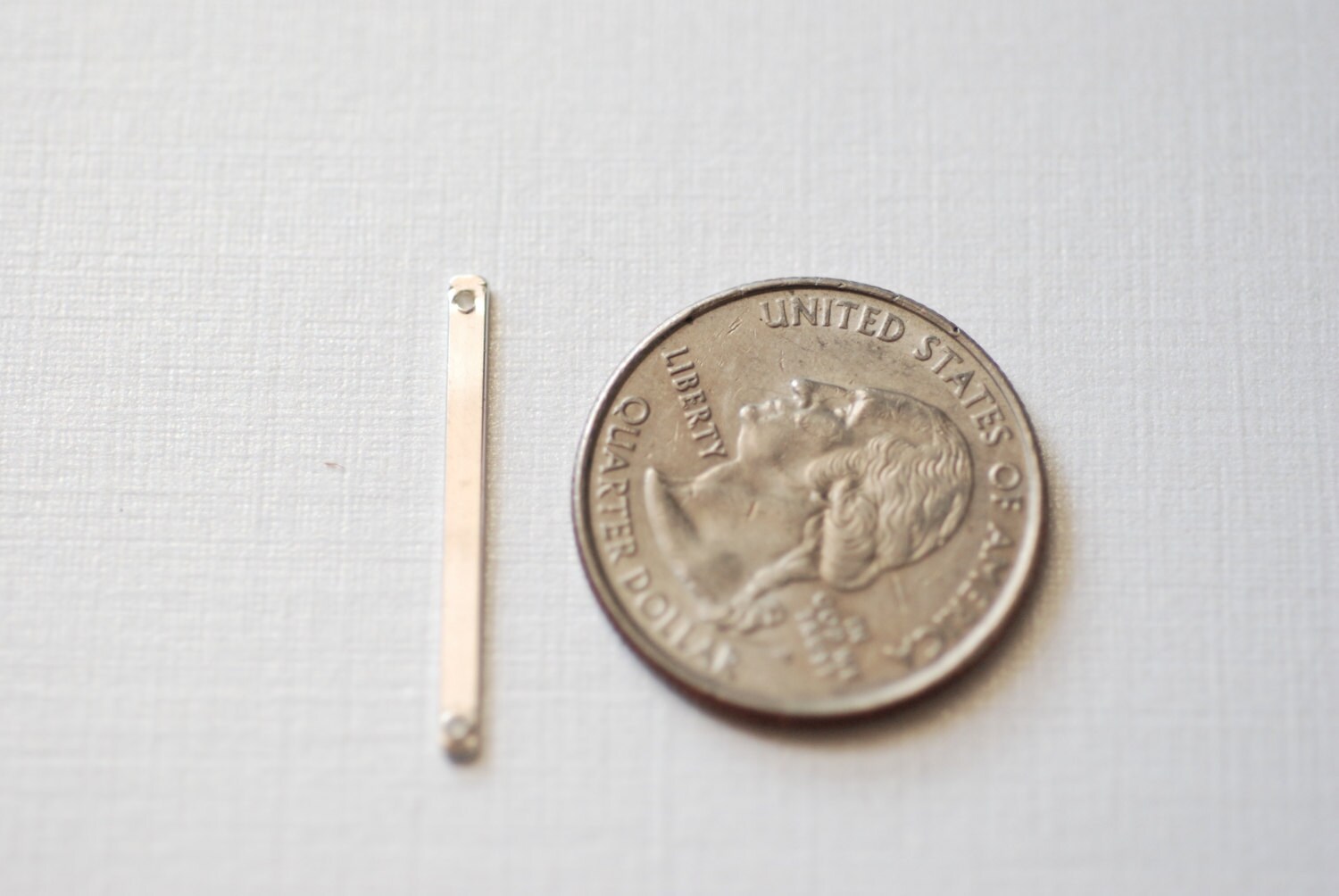 Sterling Silver Bar Connector, Connector 2 Holes Bar Link, Blank Long ...