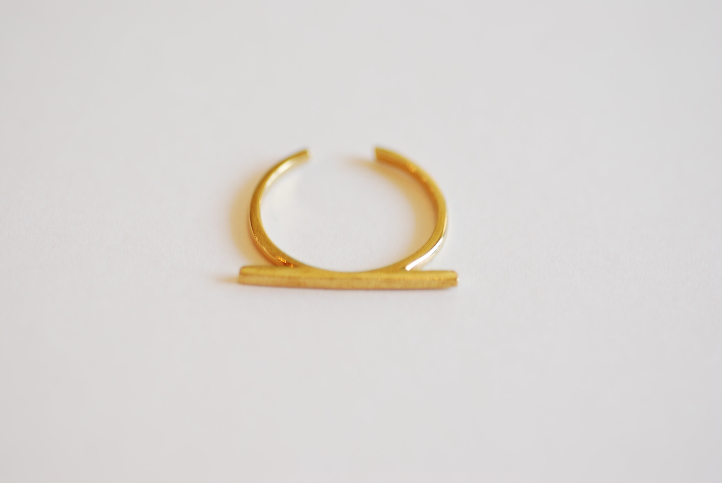 Dainty Bar Ring Stackable Ring Adjustable Ring Choose | Etsy