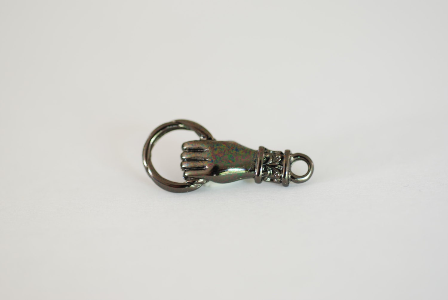 Black Gold Vermeil Hand Connector 18k Gold Plated Sterling - Etsy