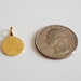 Shiny Vermeil Gold Blank Disc- 18k Gold Plated Over Sterling Silver ...