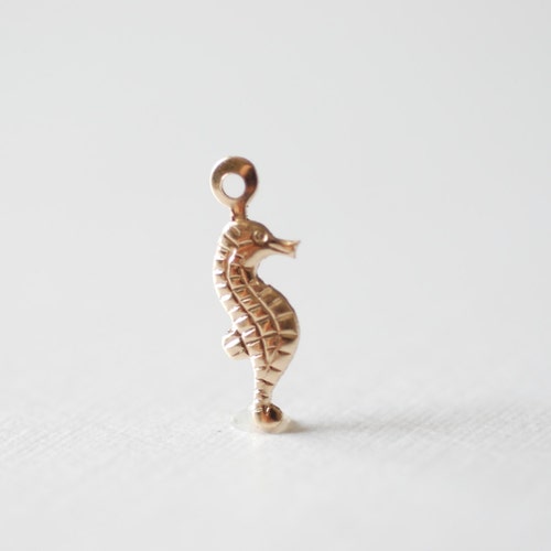 Seahorse 14K Gold Filled Tiny Charms Gold Filled Seahorse - Etsy