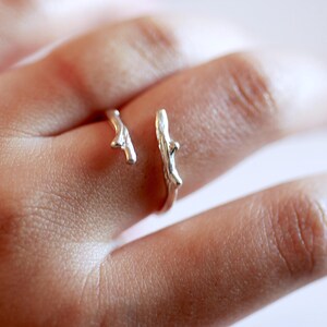 Branch Ring in Sterling Silver 925, Silver Branch Ring, Twig Ring ...