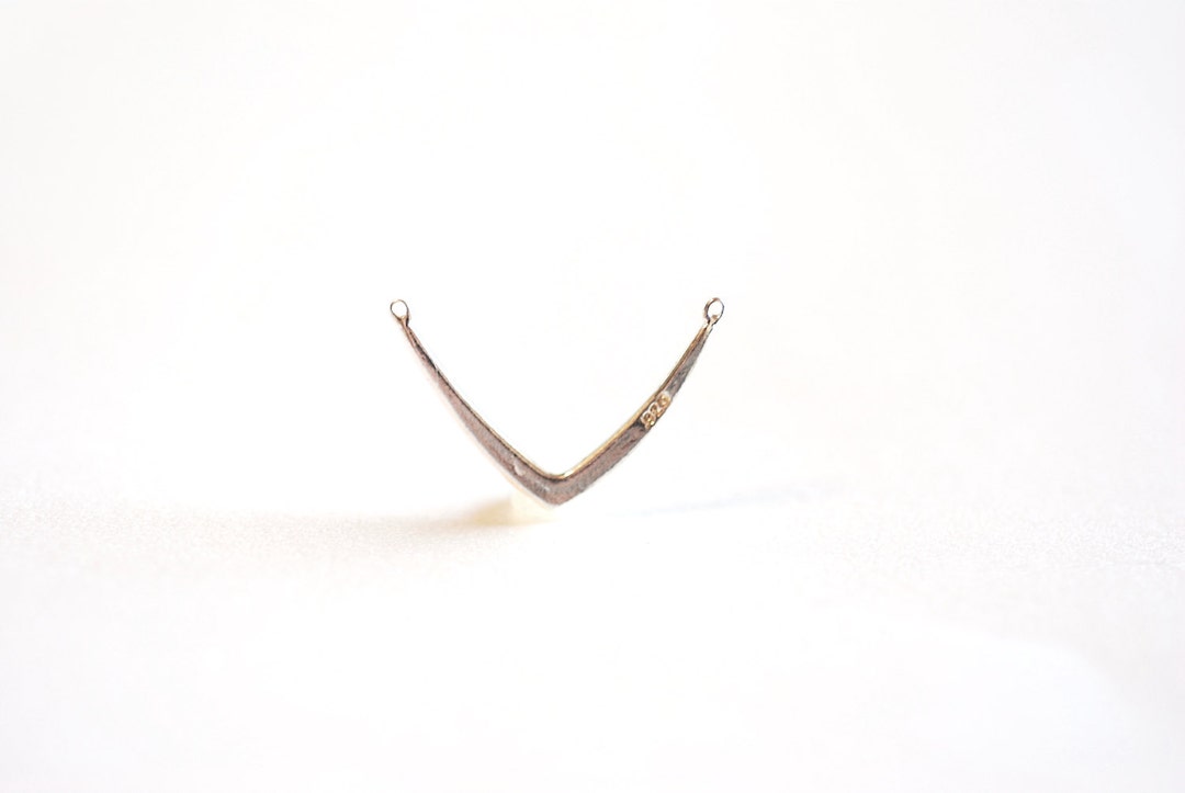 Sterling Silver V Shaped Pendant- 925 Sterling Silver Arrow Arrowhead ...