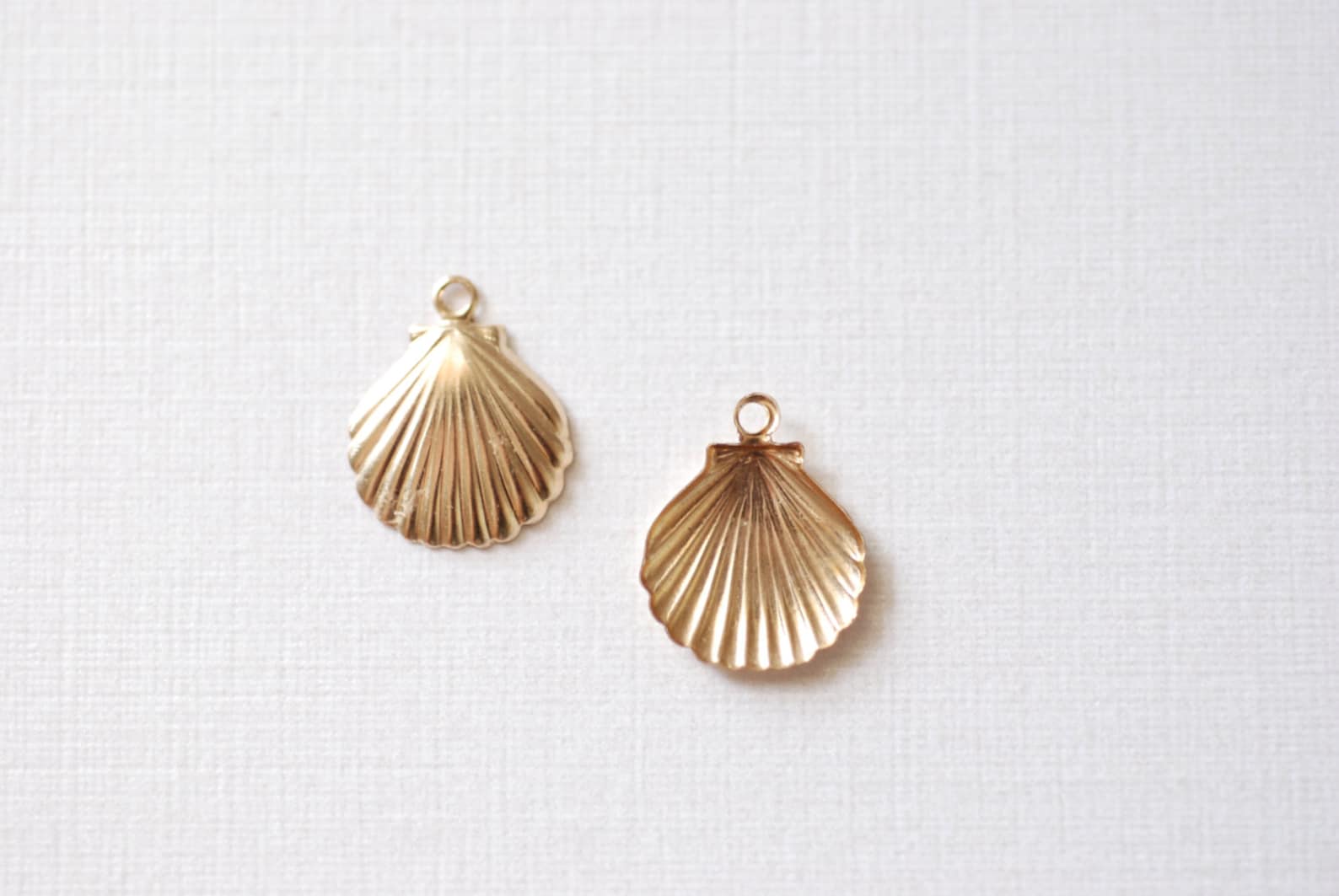 14k Gold Filled SHELL Pendant Charm,gold Filled Sea Shell Seashell ...