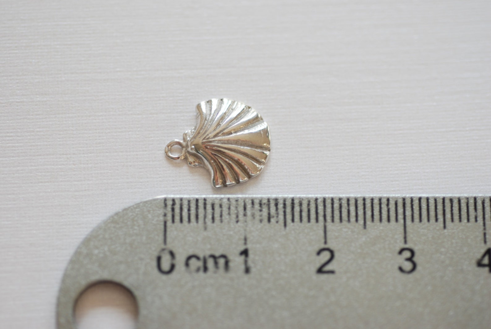 Sterling Silver Sea Shell Charm 925 Sterling Silver Sea - Etsy