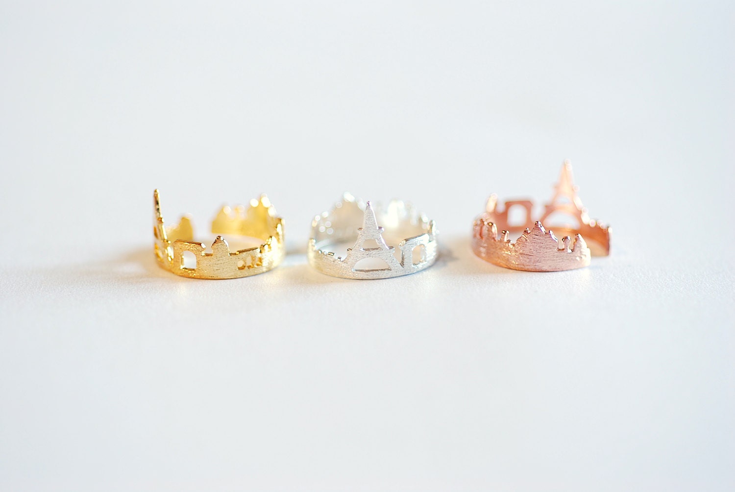 Paris Cityscape Adjustable Ring Paris France Skyline Ring | Etsy