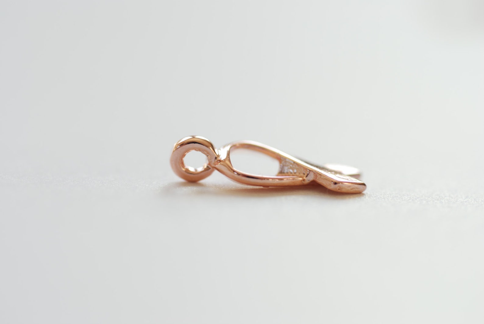 Vermeil Rose Gold Breast Cancer Ribbon 18k Gold Plated - Etsy