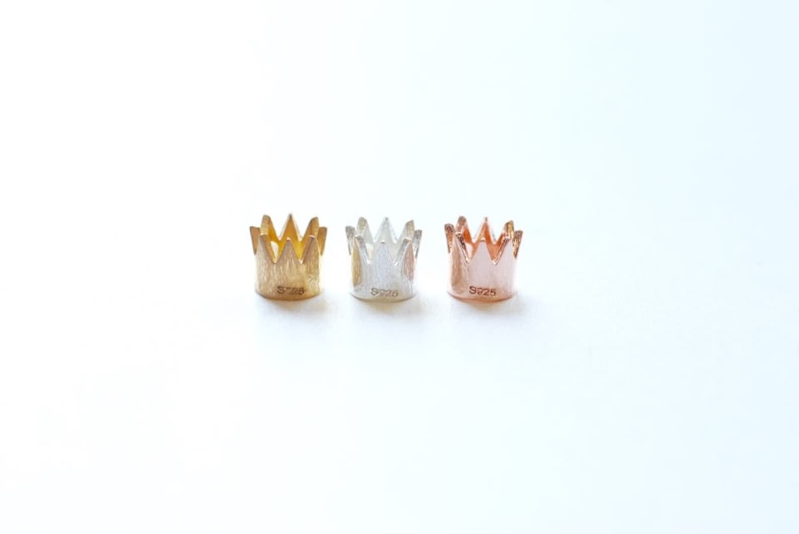 Sterling Silver Princess Prince Crown Charm- Sterling Silver Crown ...
