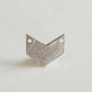 Sterling Silver Chevron Arrow Connector- Silver Triangle Charm, Paper ...