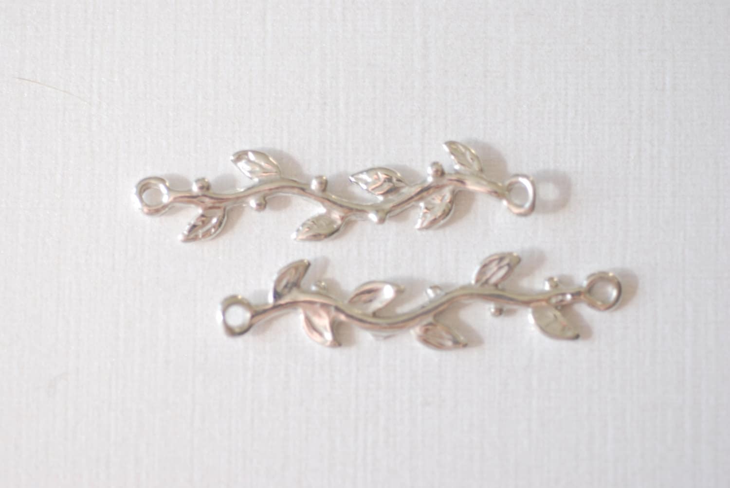 Sterling Silver Tree Branch Connector Tree Branch Charm Vine Leaf ...
