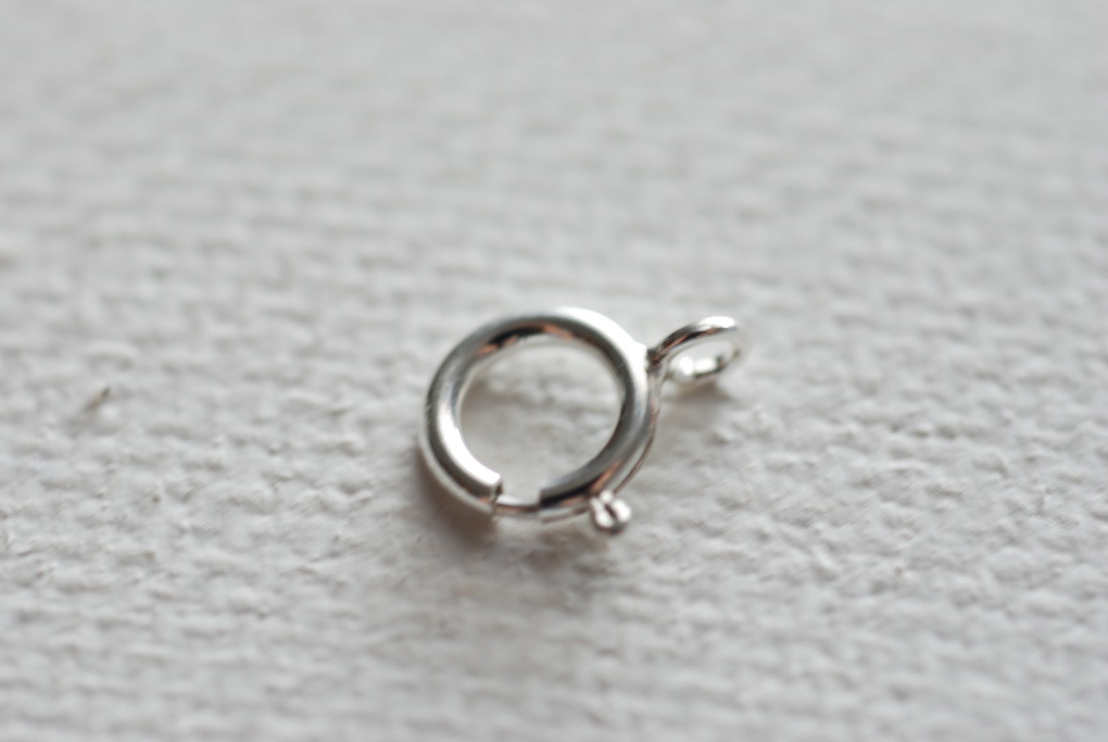 5 Pack - 6mm 925 Sterling Silver Closed Spring Ring Clasp Permanent ...