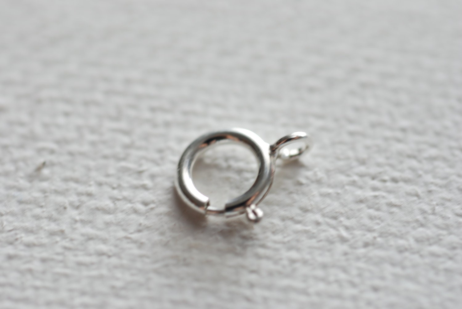 6mm Closed Spring Ring Clasp Sterling Silver Clasps Silver - Etsy