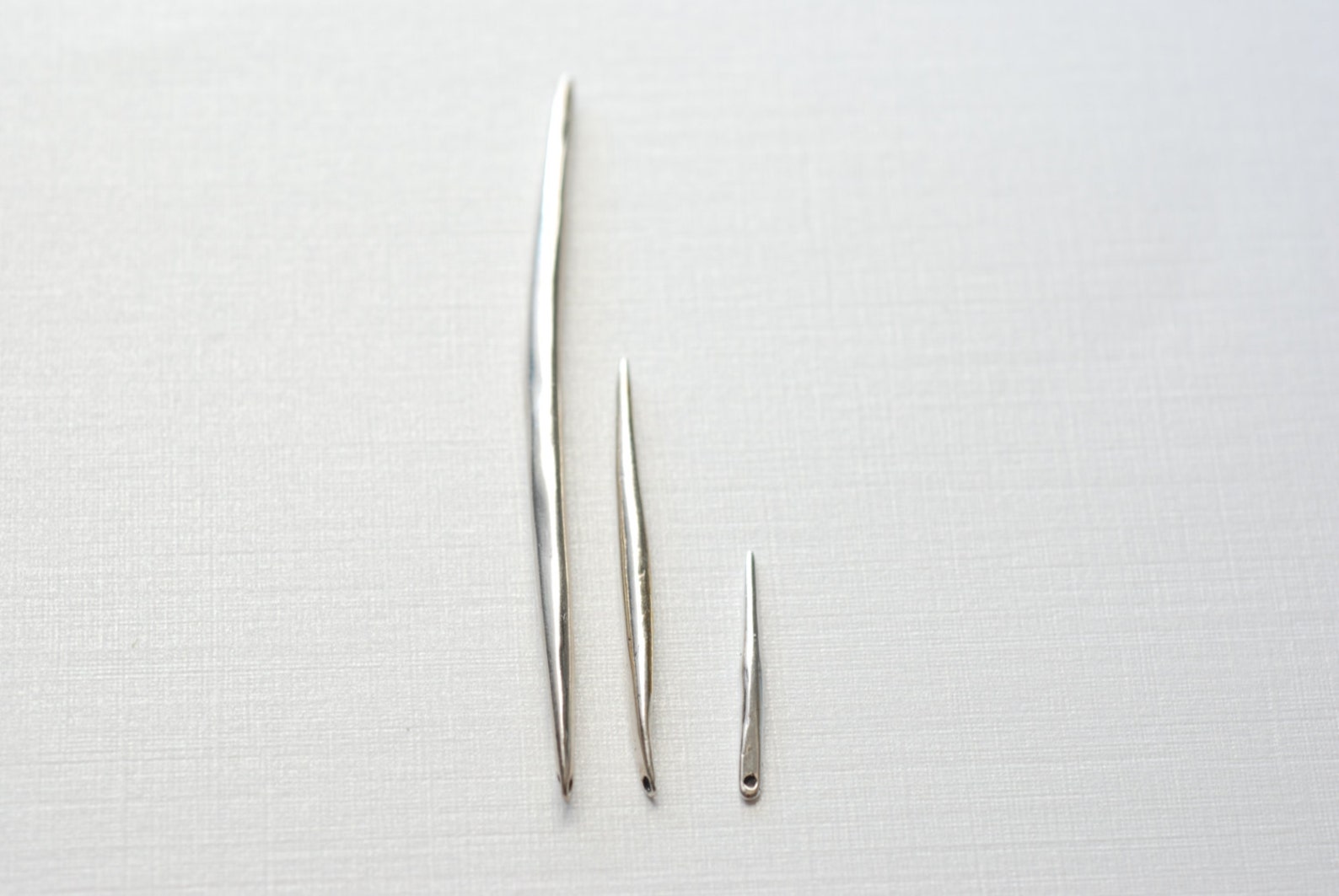 Sterling Silver Long Skinny Thin Needle Silver Extra Long - Etsy