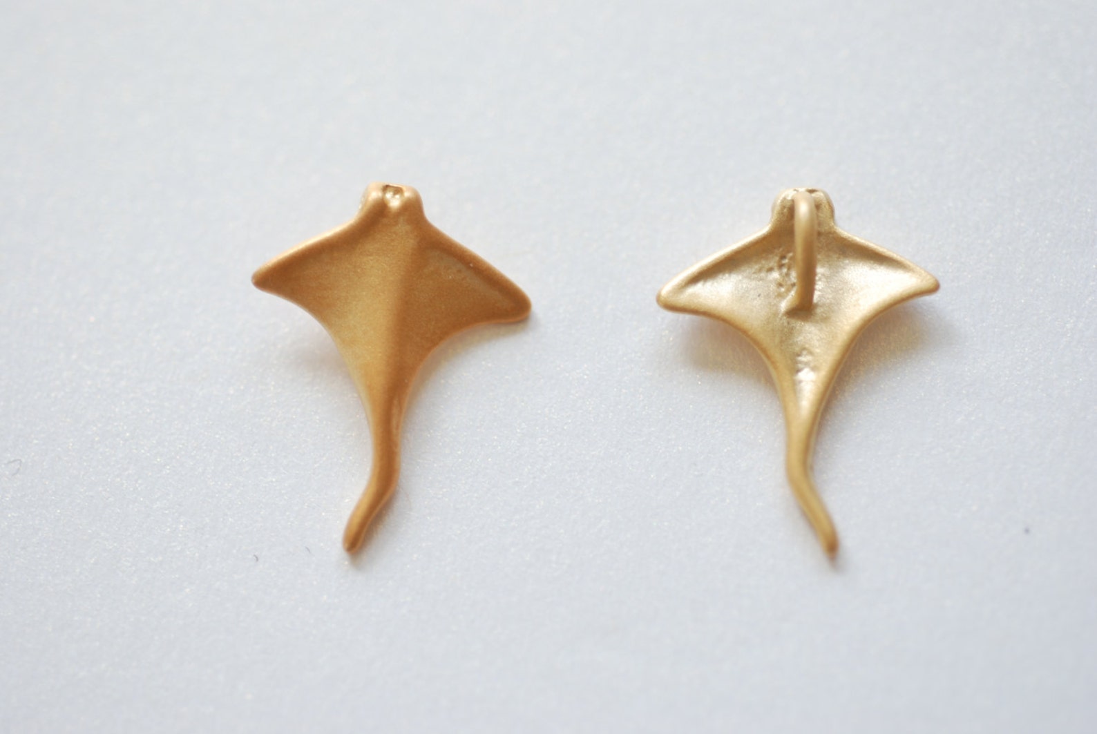 Matte Vermeil Gold Stingray 18k Gold Plated Over Sterling - Etsy