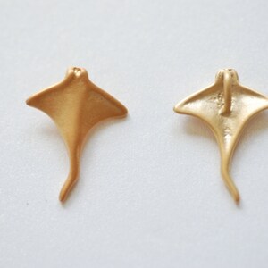 Matte Vermeil Gold Stingray- 18k Gold Plated Over Sterling Silver ...