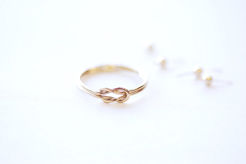 14k Gold Filled Infinity Stacking Ring - Gold Minimalist Stacking Ring ...