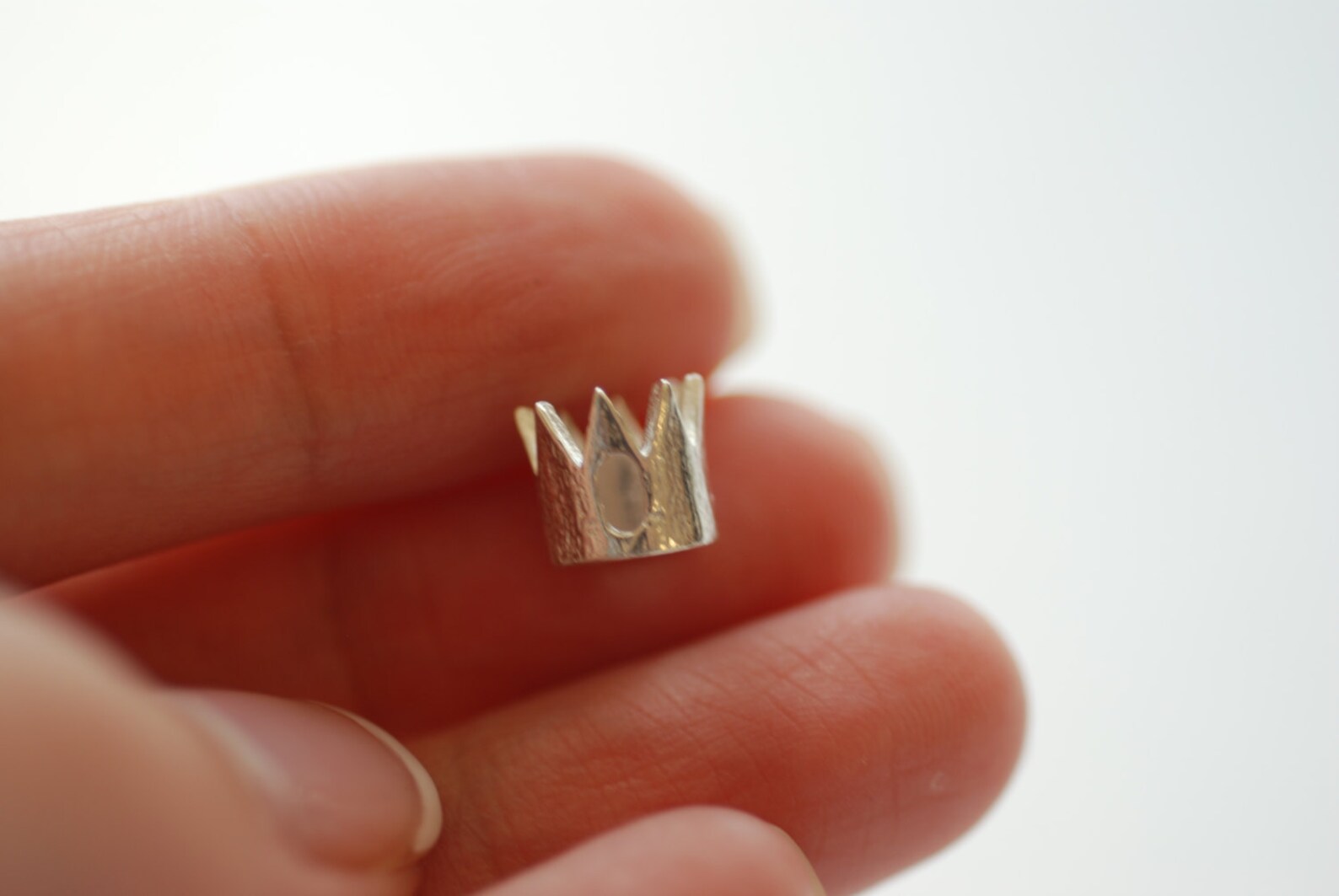 Sterling Silver Princess Prince Crown Charm- Sterling Silver Crown ...