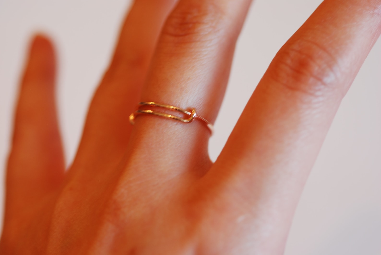 Adjustable Finger Ring- Choose 925 Sterling Silver, 14k Gold Filled ...