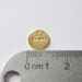 Matte Vermeil Gold Karma Circle Disc Charm - 18 Gold Plated Over ...