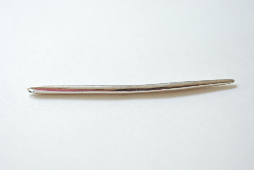 Sterling Silver Long Skinny Thin Needle- Silver Extra Long Spike Needle ...