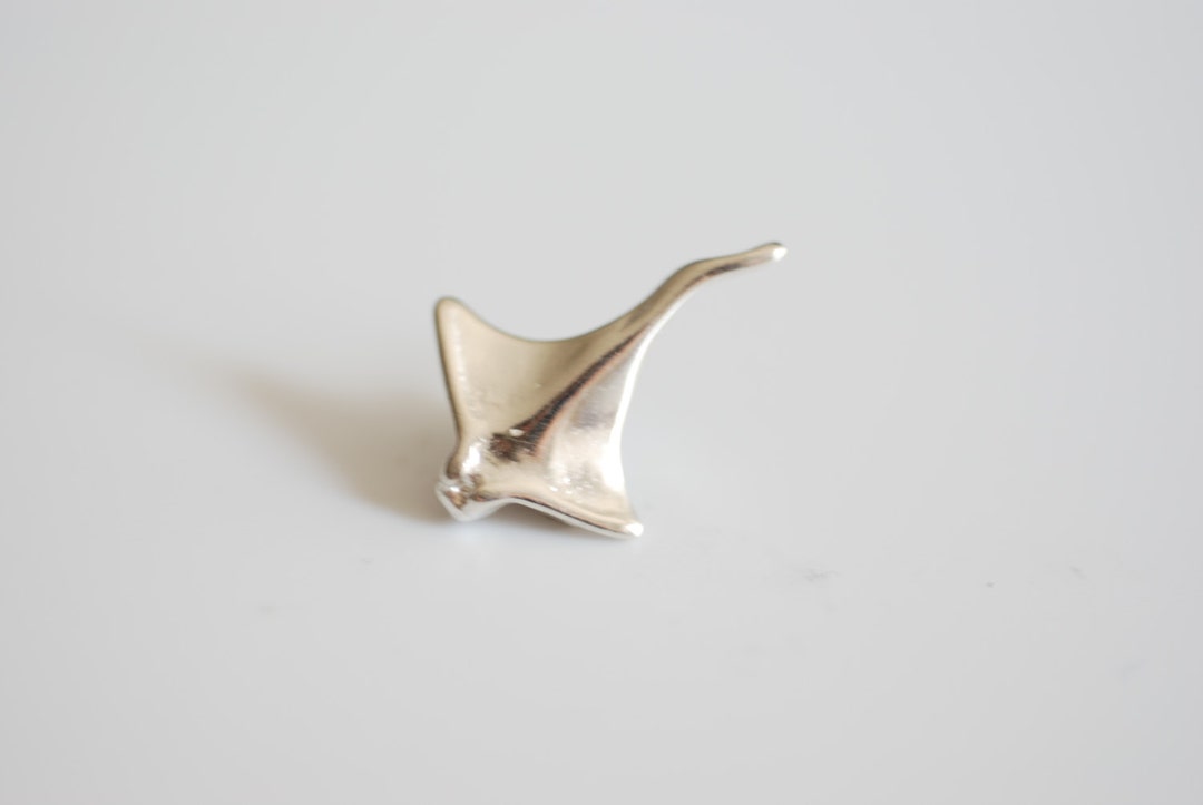 Sterling Silver Stingray Charm- 925 Silver Stingray Charm, Sea Life ...