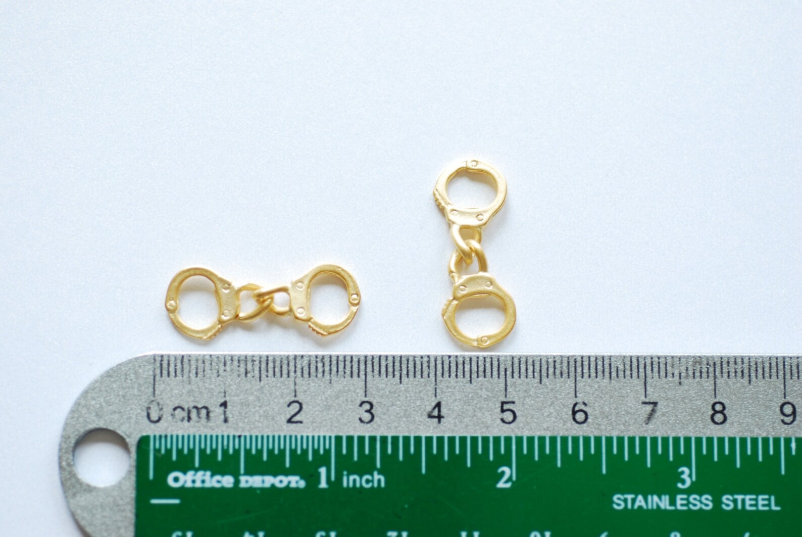 Vermeil Matte Gold Handcuffs, 18k Gold Plated Over Sterling Silver ...