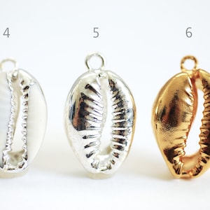 Real Natural Cowrie Shell, Gold, Sterling Silver, Rose Gold, Gold ...