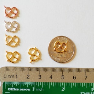 Sterling Silver Pretzel Charm- 925 Sterling Silver Twisted Pretzel ...