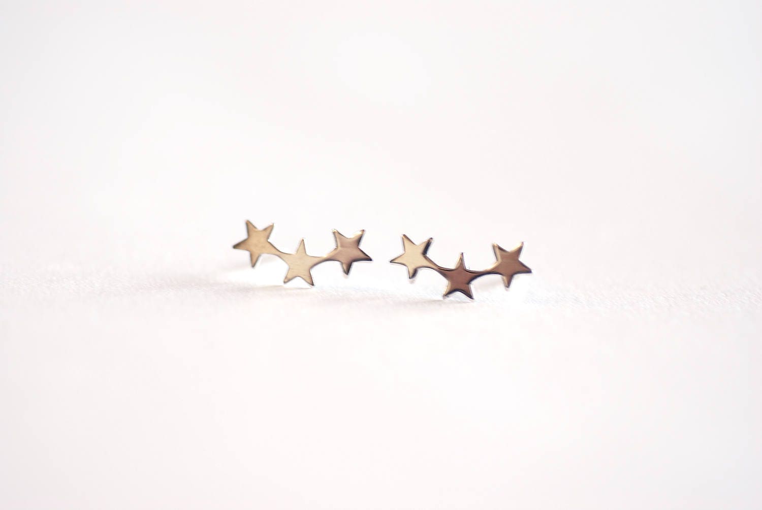 Sterling Silver Star Ear Climber Star Ear Crawlers Ear | Etsy