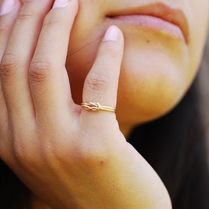 14k Gold Filled Infinity Stacking Ring - Gold Minimalist Stacking Ring ...