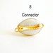 Real Natural Cowrie Shell, Gold, Sterling Silver, Rose Gold, Gold ...