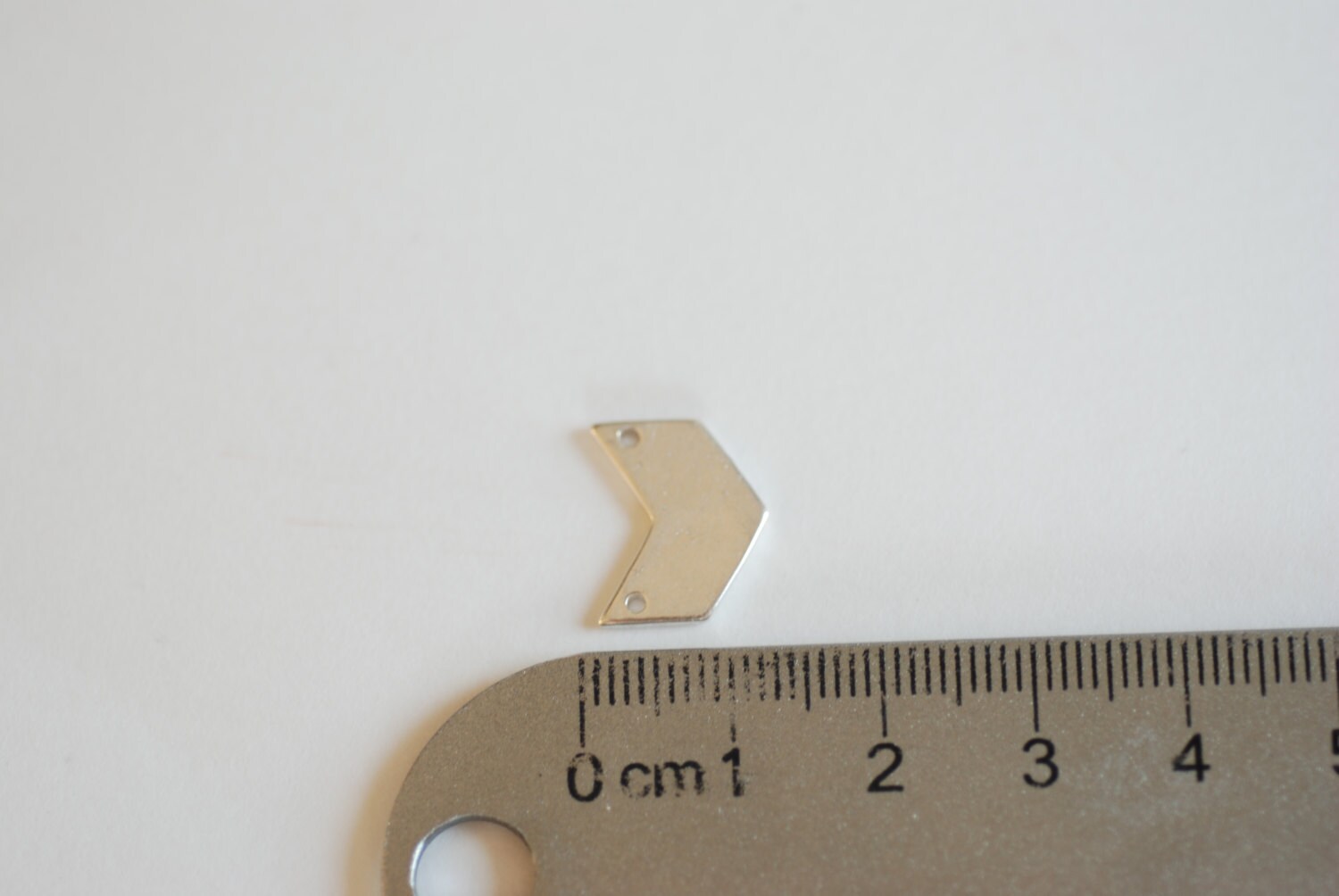 Sterling Silver Chevron Arrow Connector- Silver Triangle Charm, Paper ...