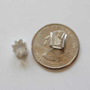 Sterling Silver Princess Prince Crown Charm- Sterling Silver Crown ...