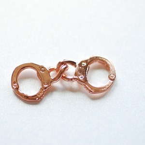 Vermeil Rose Gold Handcuffs, 18k Gold Plated Over Sterling Silver ...