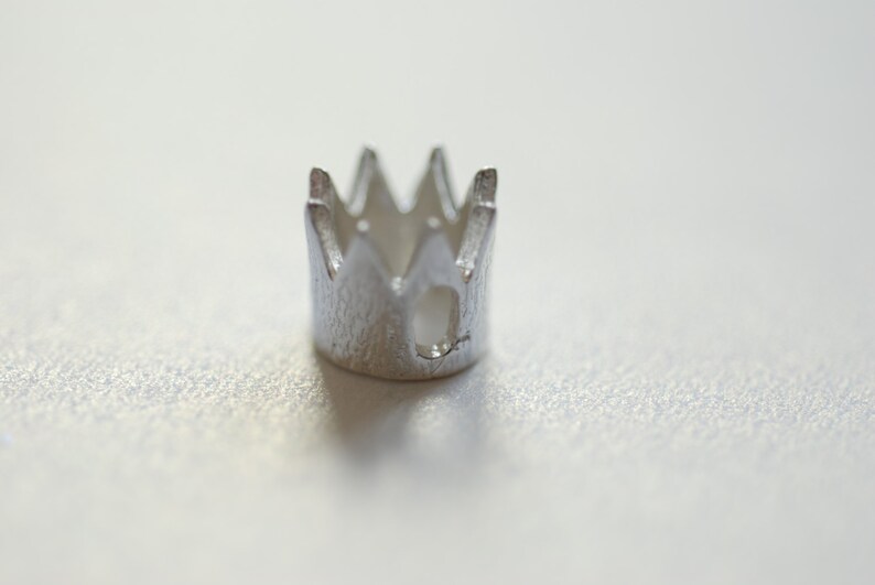 Sterling Silver Princess Prince Crown Charm- Sterling Silver Crown ...