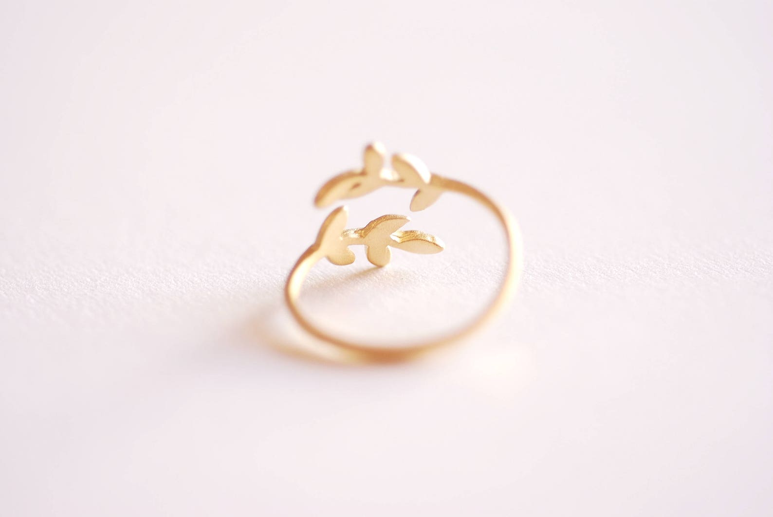Sterling Silver Leaf Branch Ring, Gold Leaf Ring, Rose Gold Leaf Ring ...
