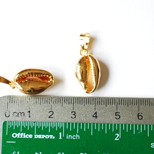24k Gold Dipped Real Natural Cowrie Shell, Natural Gold Dipped Shell ...