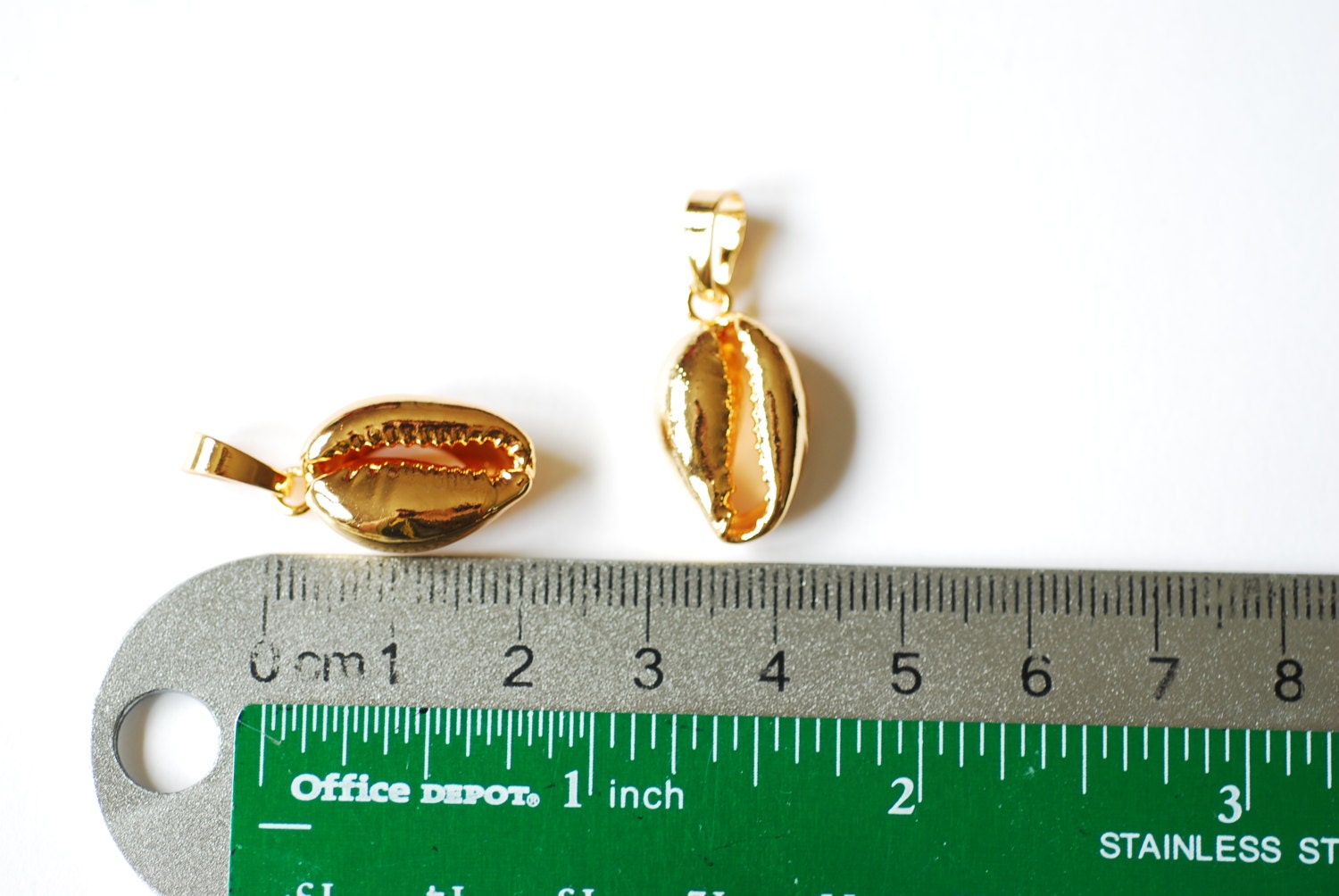 24k Gold Dipped Real Natural Cowrie Shell, Natural Gold Dipped Shell ...
