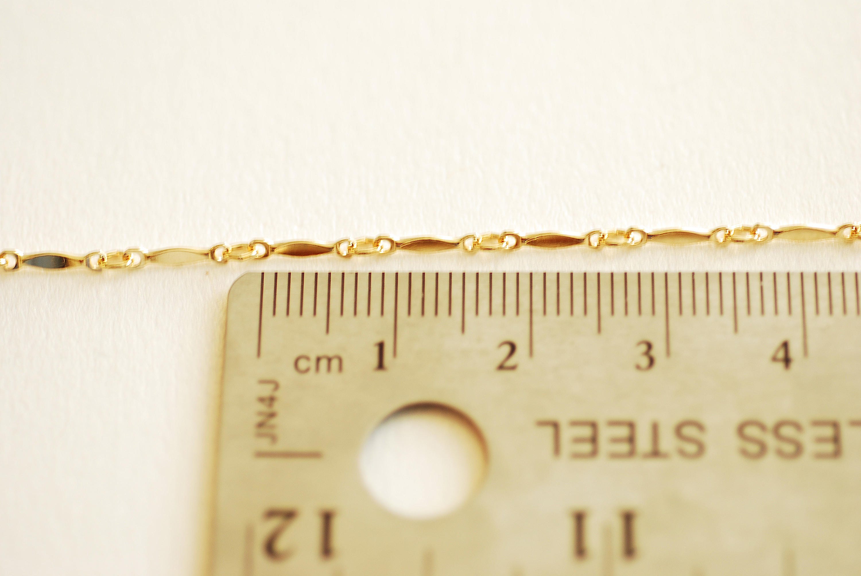 14K Gold Filled Marquise Bar Link Chain 2mm Width Bar Gold - Etsy