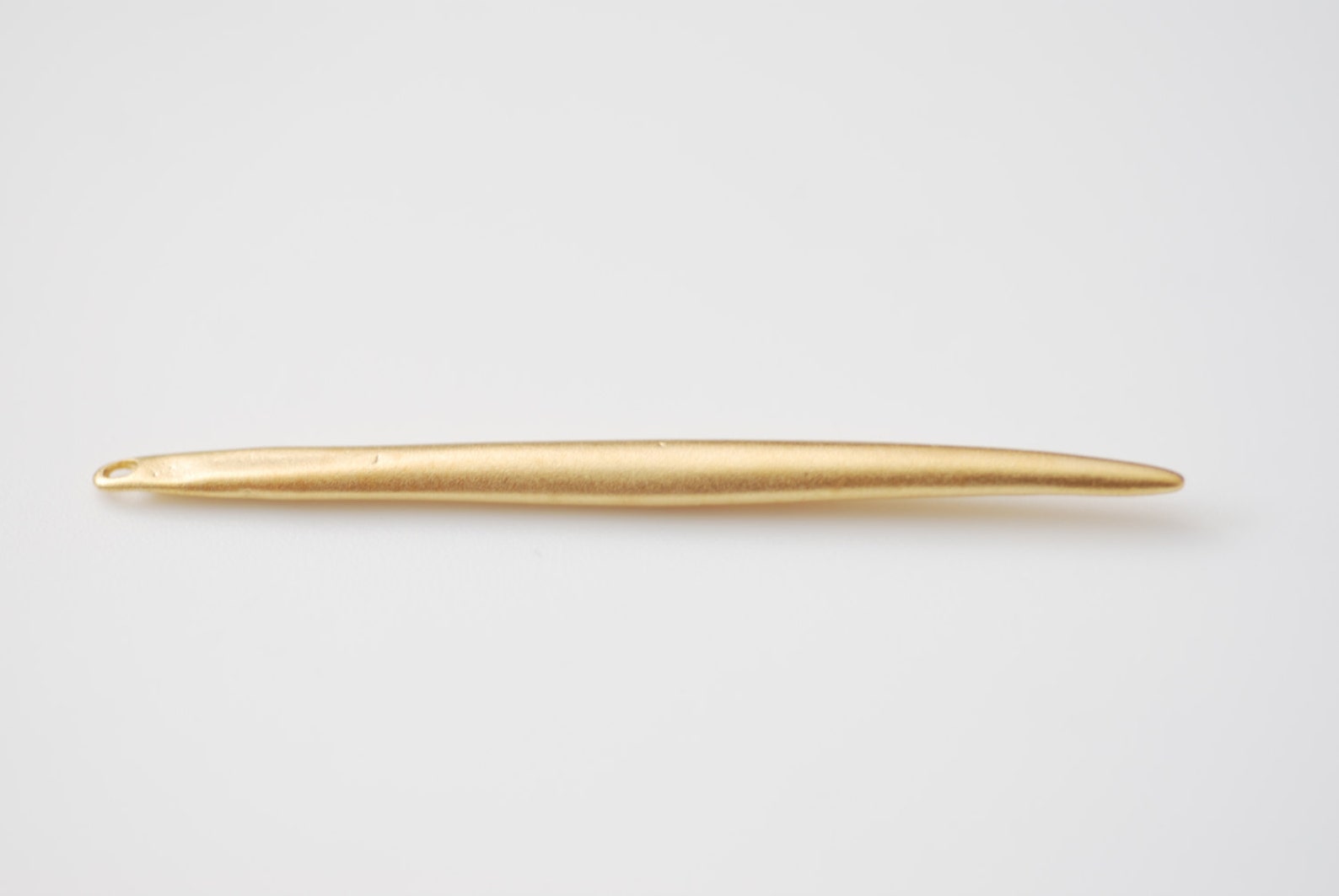Vermeil Gold Matte Skinny Needle-vermeil Medium Spike Needle - Etsy