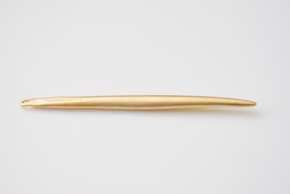 Vermeil Gold Matte Skinny Needle-vermeil Medium Spike Needle | Etsy