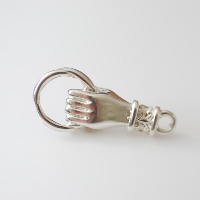 Silver Hand Charm - Etsy