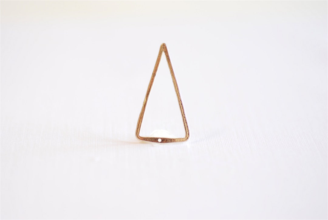 925 Sterling Silver Open Triangle Connector Charm- 925 Sterling Silver ...