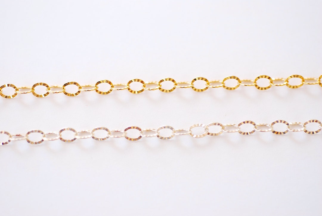 Wholesale Gold Filled Starburst Diamond Cut Chain L 3mm or 4mm Diamond ...